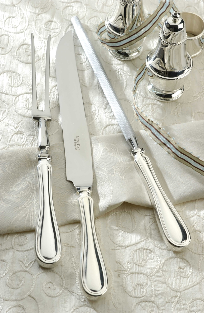 Arthur Price of England Silver Carving Set Britannia
