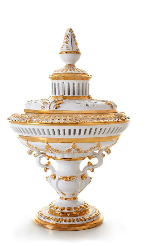 Luxurious ceramic baroque vase in a ceramic style - Ceramiche ML
