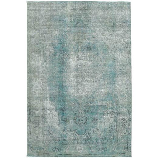 Unusual turquoise Persian rug - TURQUOISE KING 1010