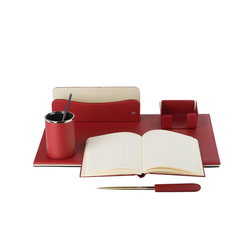 Luxury, leather desk set