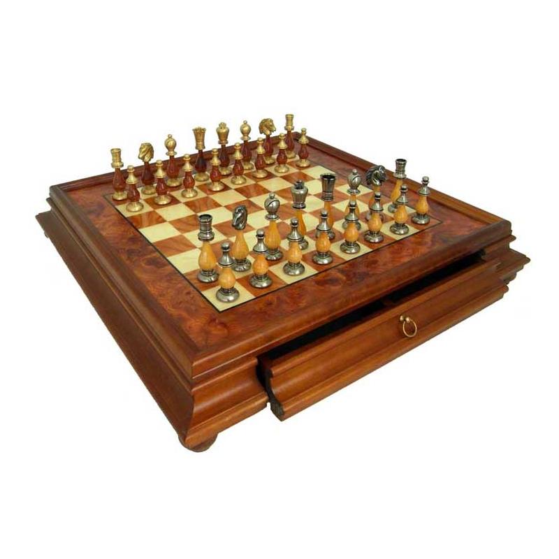 Beautiful chess set with drawer