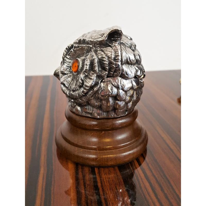 Unique owl inkwell