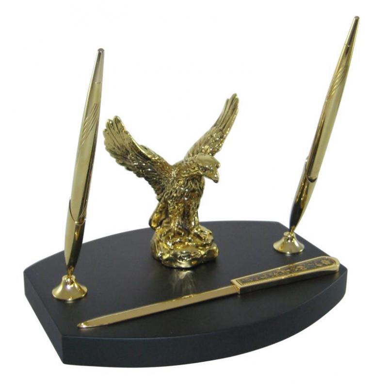 Luxury pens holder with clock Saint Exupery