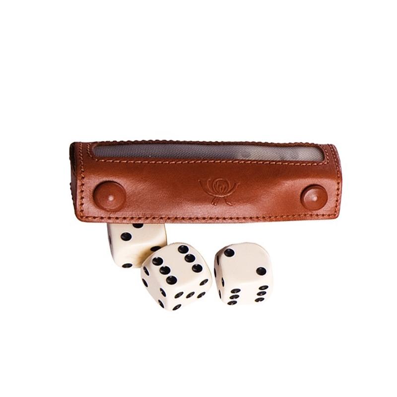 Dice case - leather - Absolute Breton