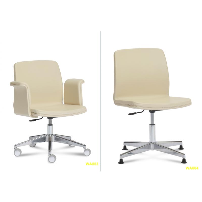 Leather swivel chair – Wave