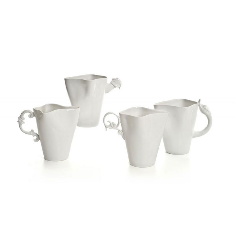 Classic big jug with the handle on stylish tables