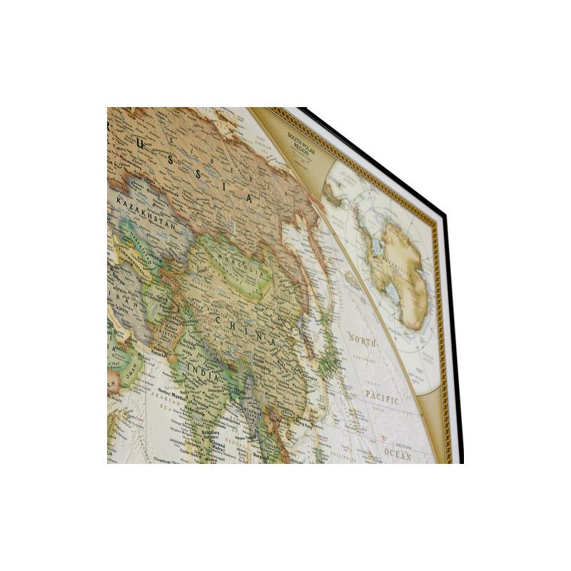 Elegant political world map by National Geographic